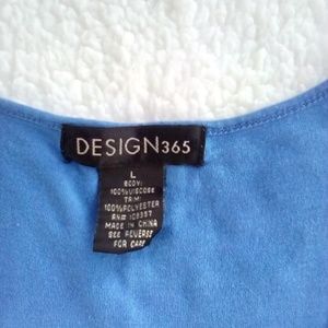 Design 365 | Tops | Womens Design365 Blue Ruffle Sleeveless Top | Poshmark